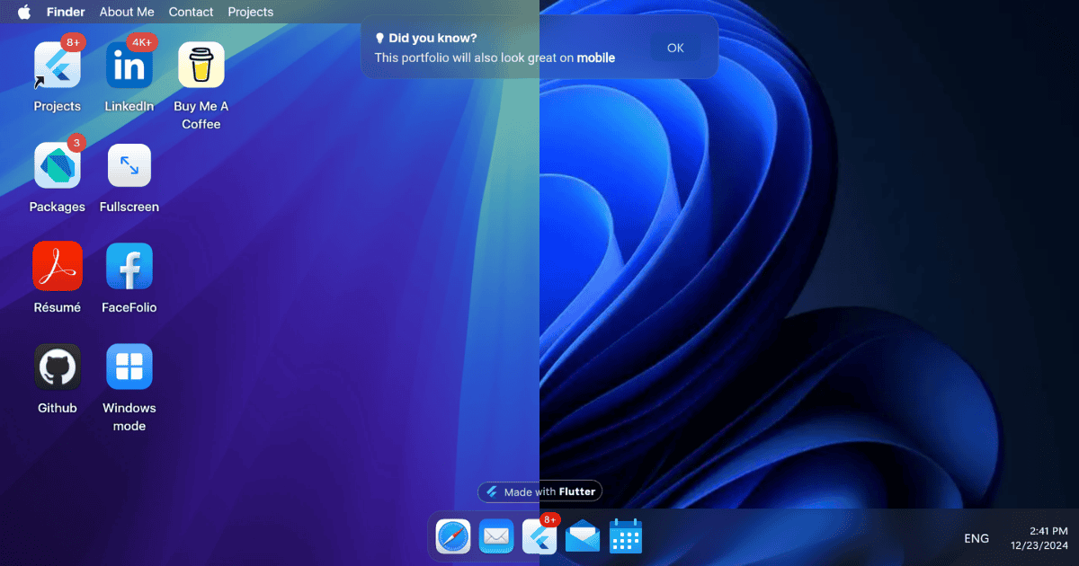 Daniel Coyula | My Flutter Web Portfolio